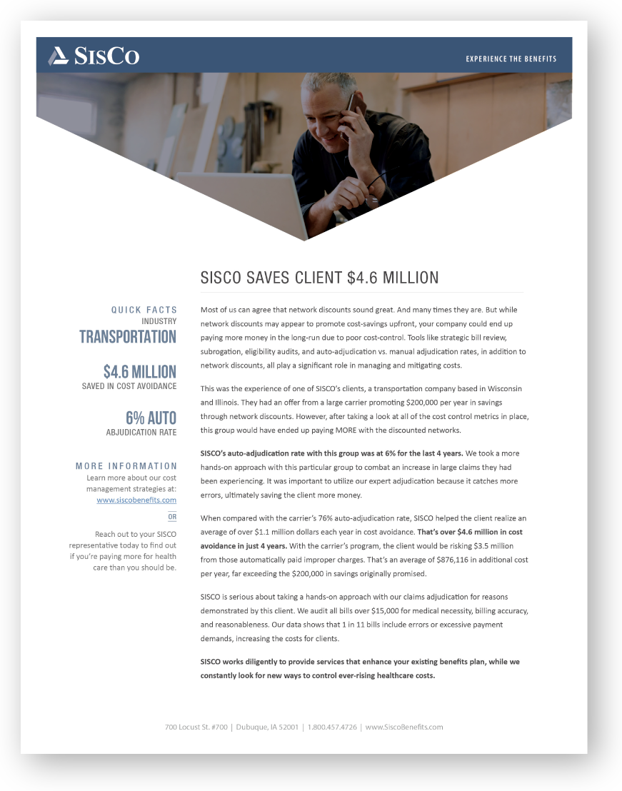 SISCO Auto-Adjudication Case Study