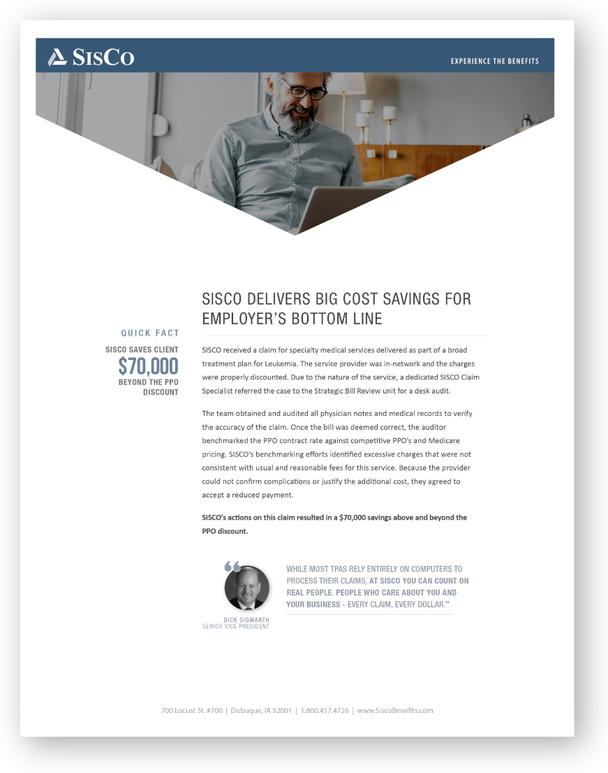 SISCO Strategic Bill Review Case Study